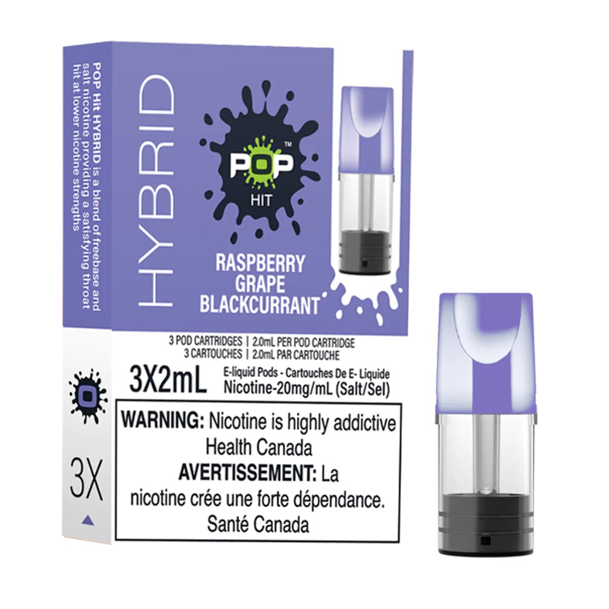 Pop Hybrid Pods - Raspberry Grape Blackcurrant | Best Vapes – VC